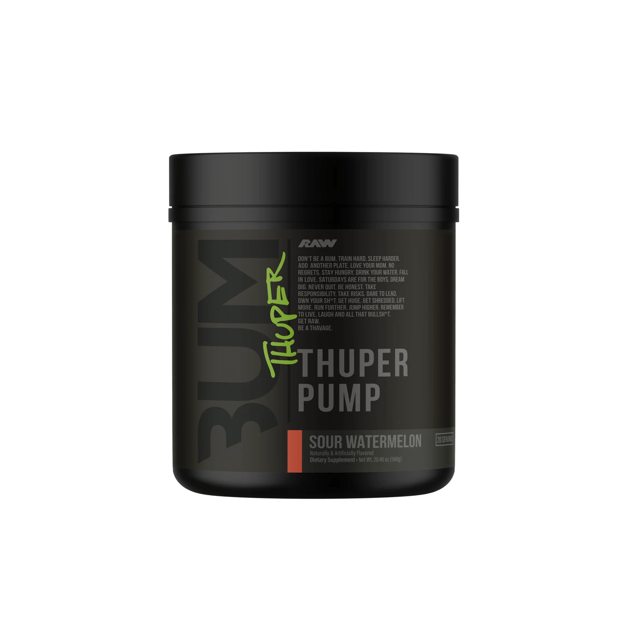 RAW BUM Thuper Pump | Stimulant-Free Pump & Performance Formula ...